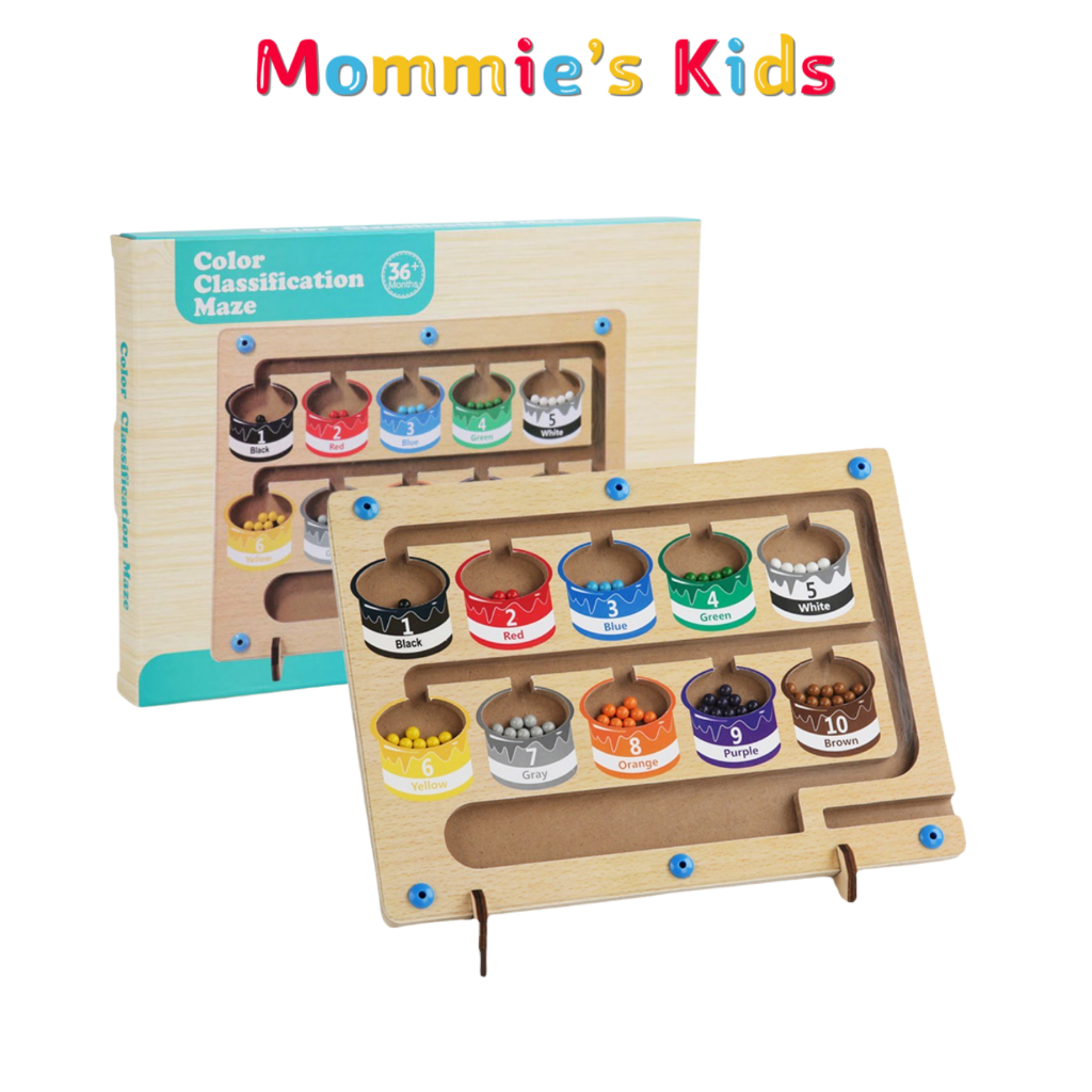 Jual Mommie's Kids Mainan Sorting Warna Magnet Kayu Klasifikasi Warna ...