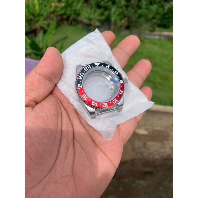 Jual Case jam tangan 40mm stenlistell 316L padat ceramik ring hitam ...