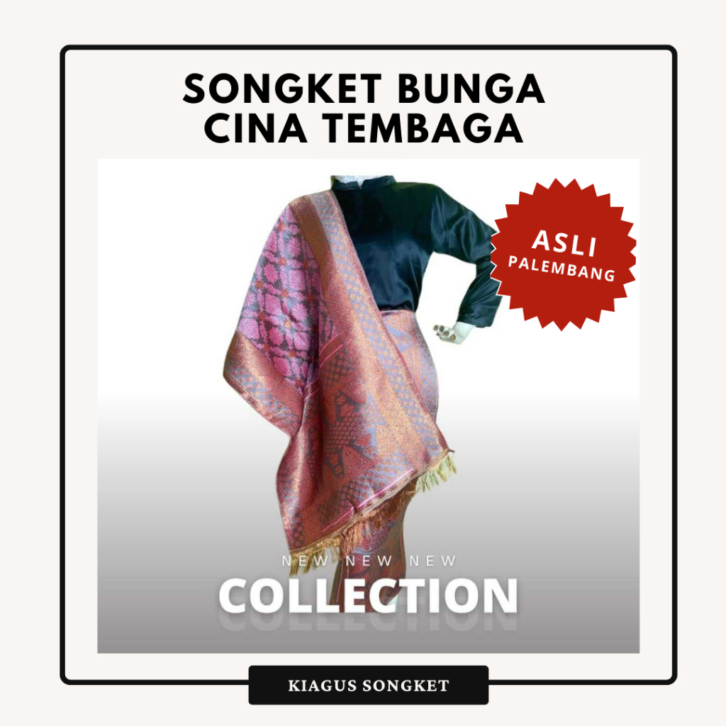 Jual Vr Textile - Songket Bunga Cina Tembaga Khas Palembang Berbagai ...