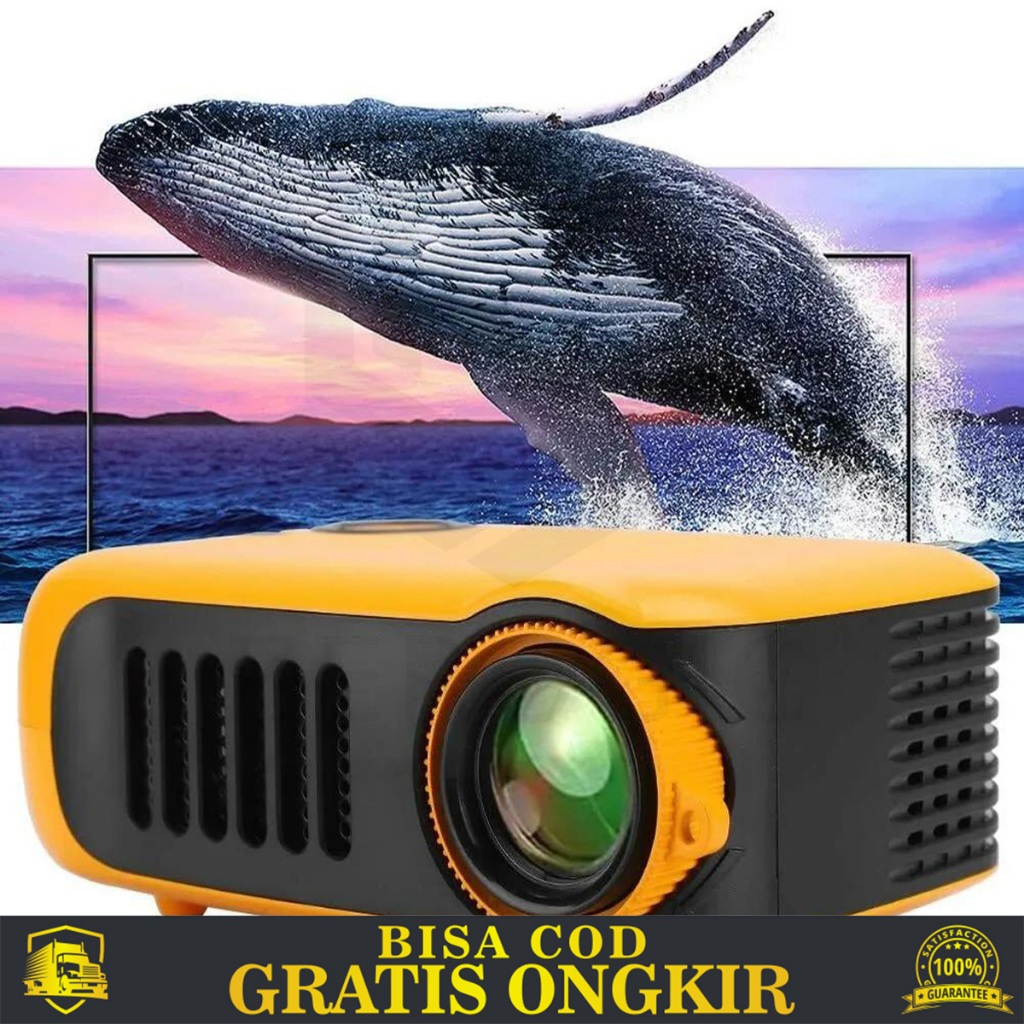 Jual PROYEKTOR MINI PORTABLE MINI LED FULL HD 20W CINEMA UNIT VIDEO PLAYER | Shopee Indonesia