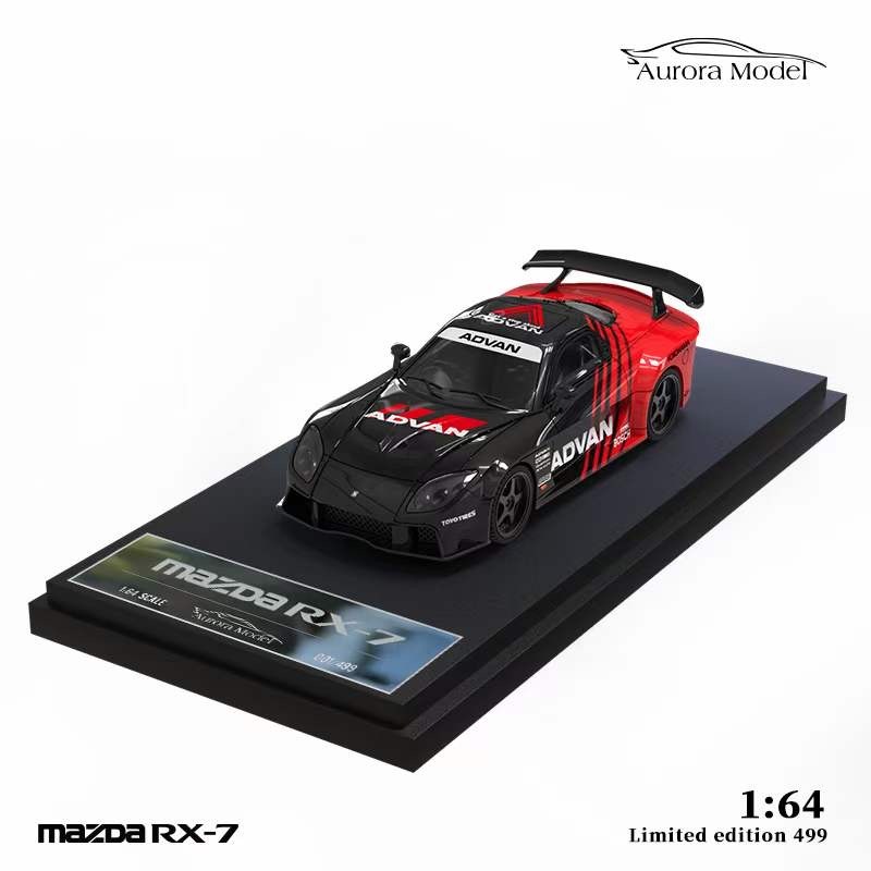 Jual Aurora Model AM 1:64 Mazda RX-7 Veilside Advan Limited | Shopee ...
