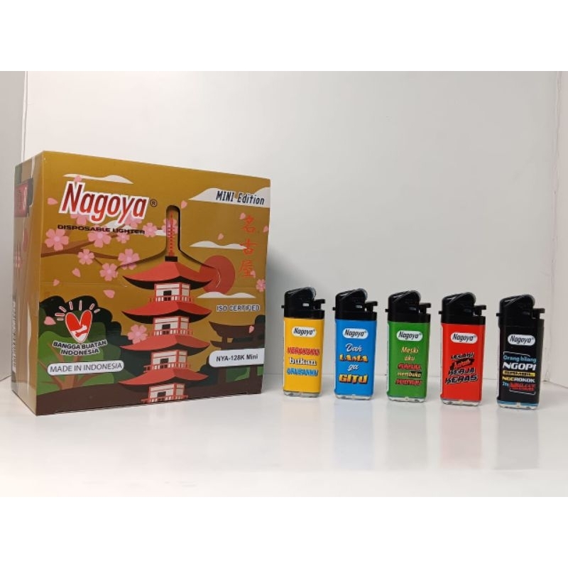 Jual Korek Api Gas Roda Mini Nagoya 128 isi 50pcs 1box | Shopee Indonesia