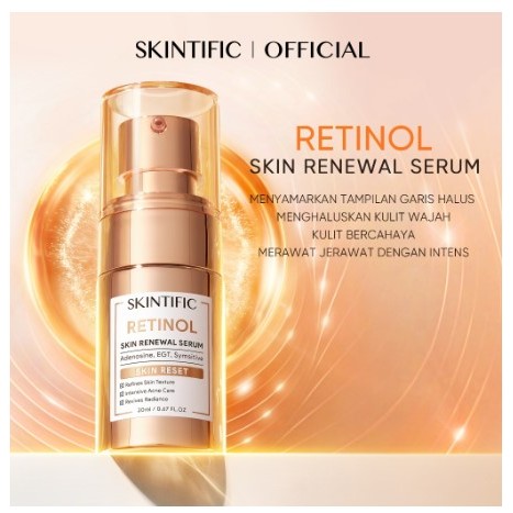 Jual SKINTIFIC Gentle A Retinol Renewal Serum 20ml Retionl Serum Anti ...