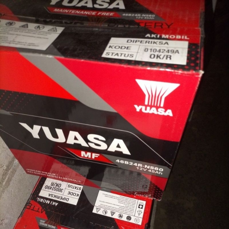 Jual Aki accu NS60 MF YUASA kering 12V-45AH ORIGINAL untuk AVANZA XENIA APV RUSH TERIOS DAN ...