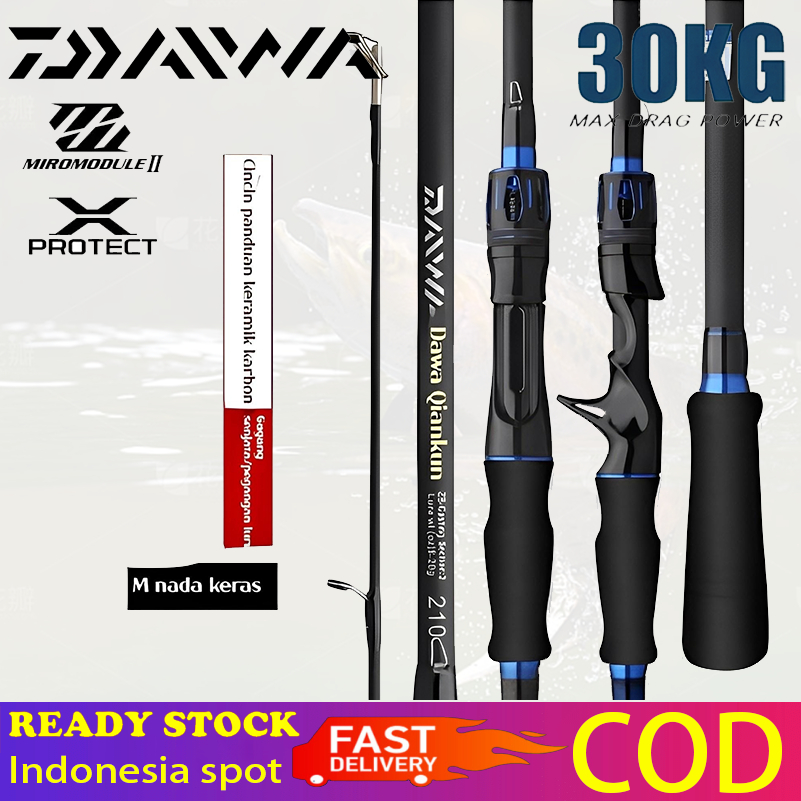 Jual DAIWA Tongkat pancing asli 1.65M/2.7M Joran pancing spinning Carbon Joran Baitcasting ...