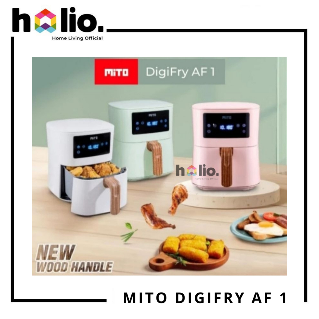 Jual Mito Digital Air Fryer DigiFry AF1 WOOD SERIES Low Watt Kapasitas ...