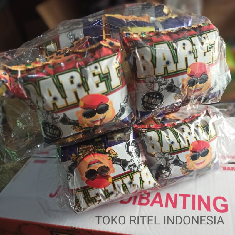 Jual Chiki BARET Berhadiah (1 pak isi 10 pcs)/Ciki Baret Hadiah/Snack ...