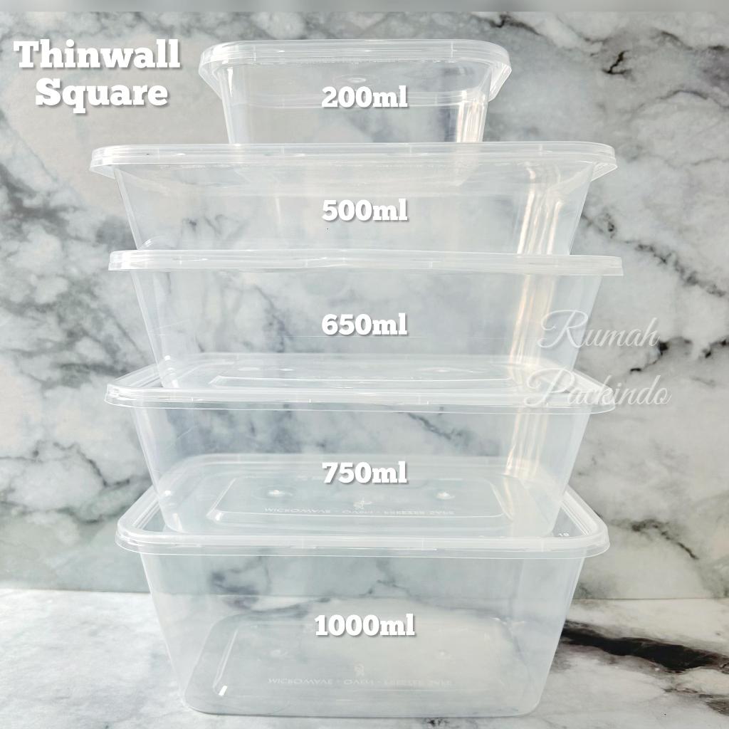 Jual Thinwall Rectangle Victory 200ml 500ml 650ml 750ml 1000ml | Shopee ...