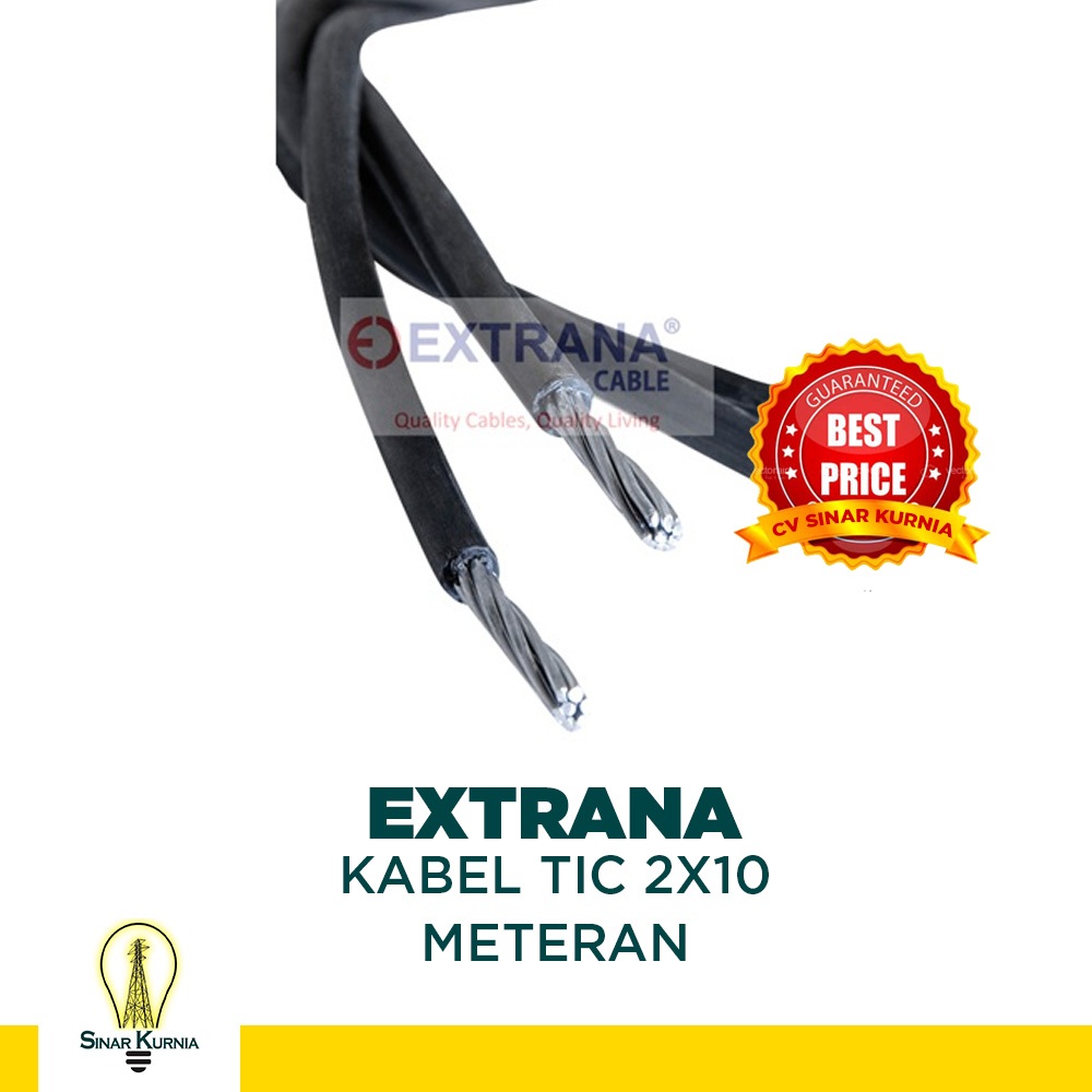 Jual EXTRANA Kabel PLN, TIC, twisted, twist SR 2 x 10 2x10 | Meteran ...