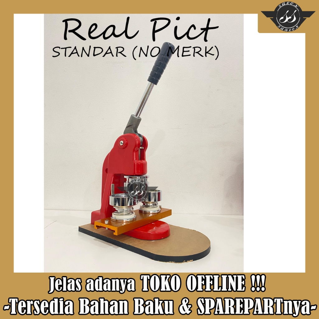 Jual Mesin Press Pin 2 Moulding Ukuran 44 & 58 mm // Alat Cetak Pin ...