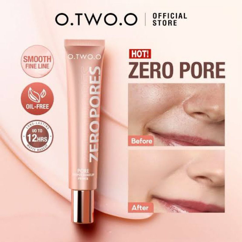 Jual O.TWO.O O2O Invisible Pore Soft Focus Makeup Primer Zero Pores Original 20g | Shopee Indonesia