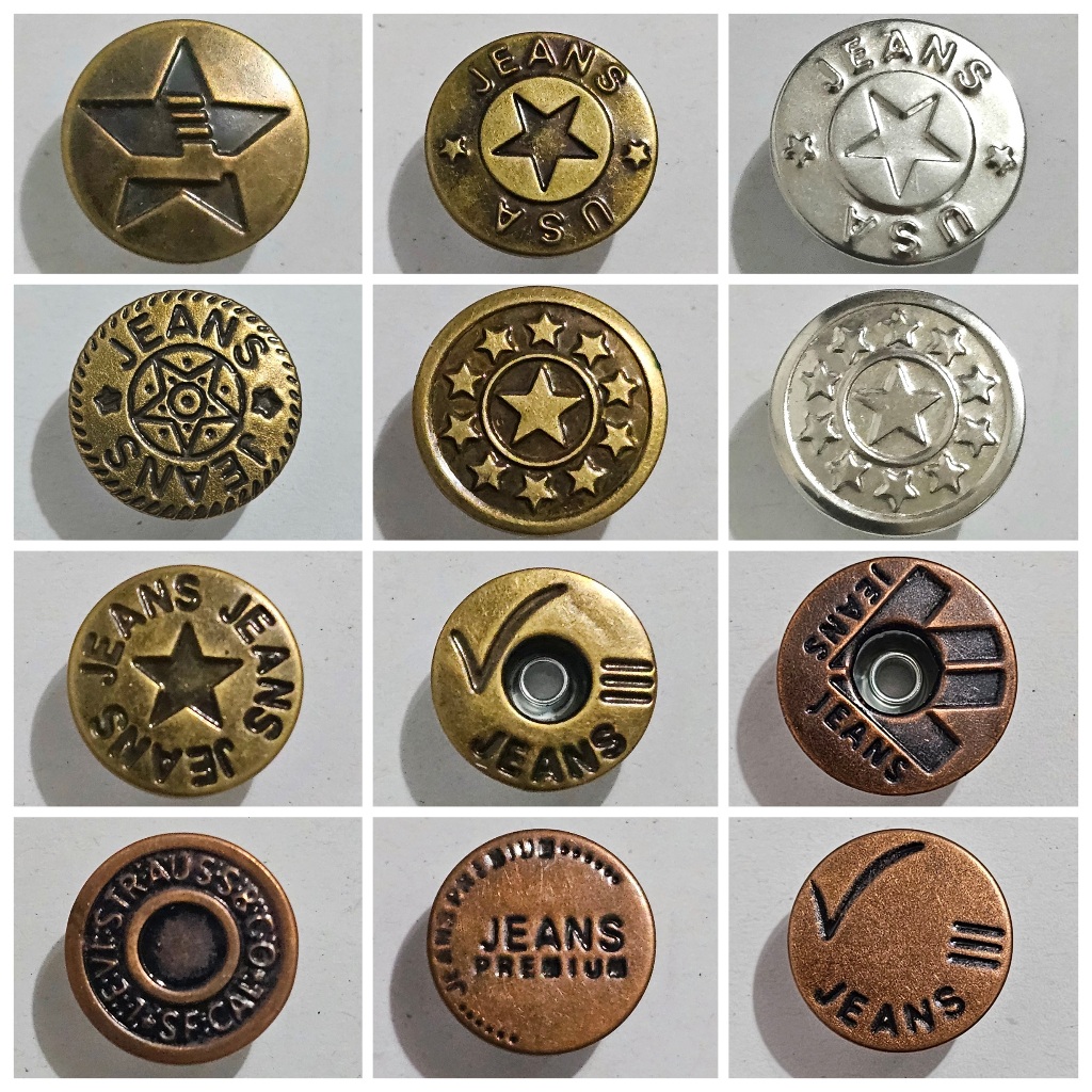 Jual Kancing Jeans 17mm/1,7cm @1000 Pcs Kancing Celana Jeans Kancing ...