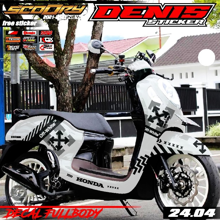 Jual (COD)Decal Dekal Sticker Stiker Striping scoopy tahun 2021-2023 ...