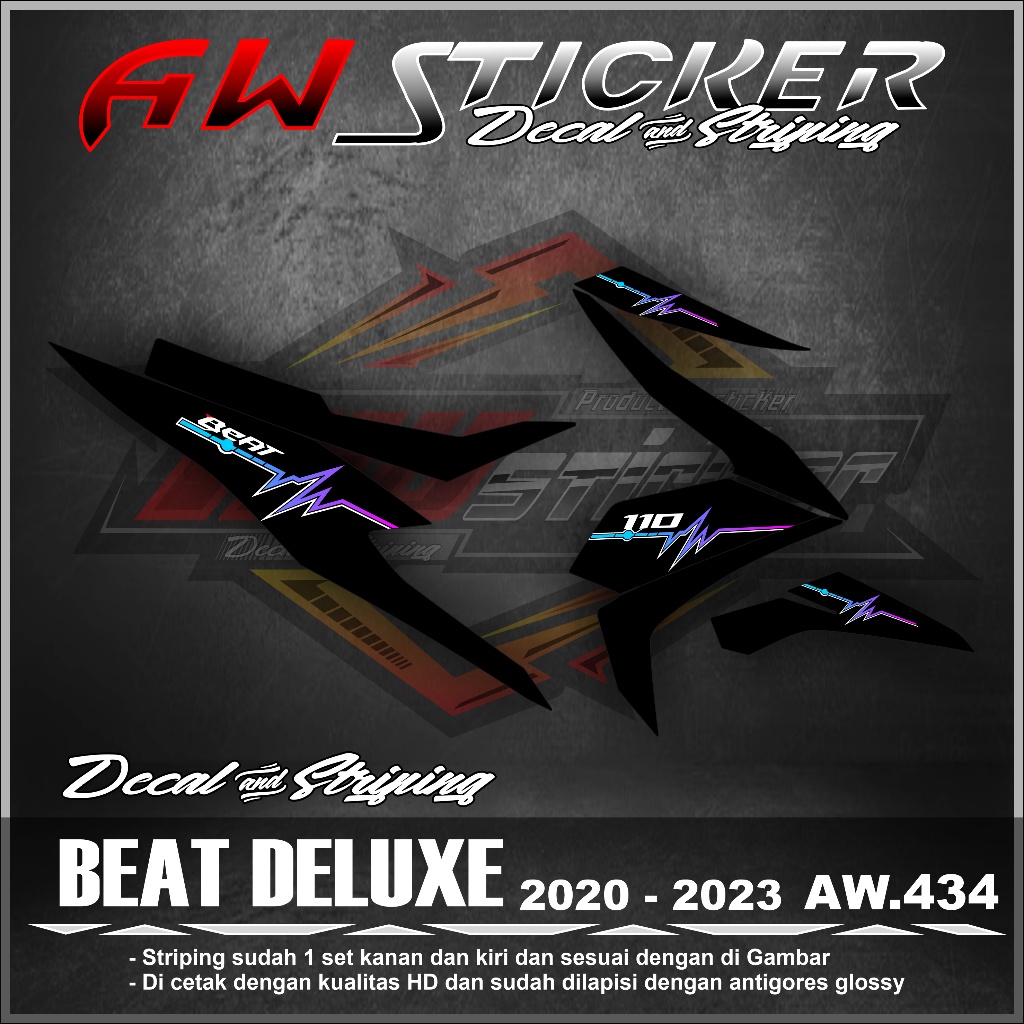 Jual Striping Beat Deluxe 2020 2021 2022 2023 Striping Variasi Beat ...