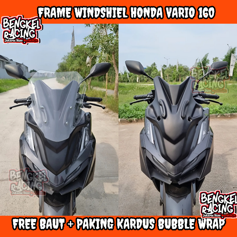 Jual Frame Windshield Vario New 160cc. Tameng Depan Vario 160, Kedok ...