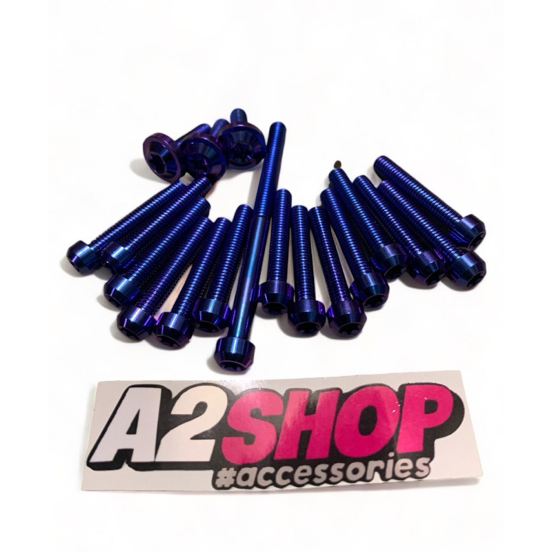 Jual BAUT TITANIUM CVT BEAT SCOOPY VARIO 110 TAHUN 2019 KEBAWAH 17 BAUT | Shopee Indonesia