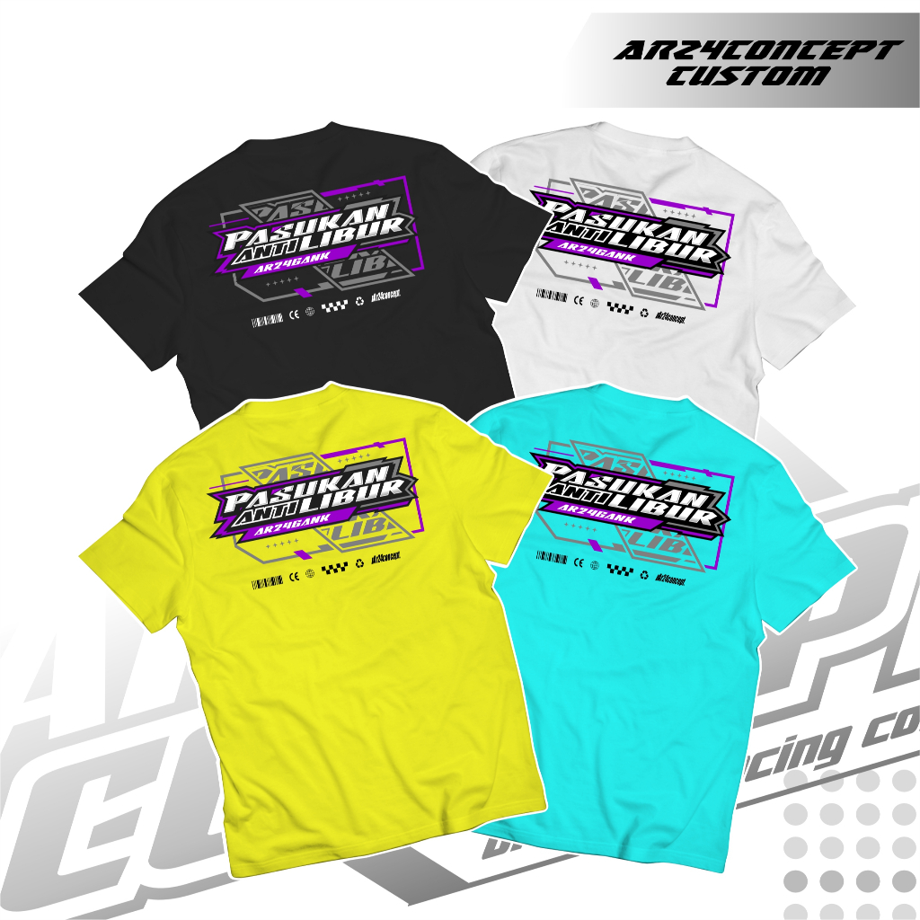 Jual AR24 - Kaos Pasukan Anti Libur Terbaru Cotton Combed 30s Premium ... Jual AR24 - Kaos Pasukan Anti Libur Terbaru Cotton Combed 30s Premium ...