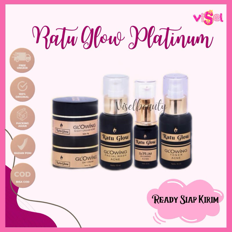 Jual RATU GLOW PLATINUM ORIGINAL PAKET RATU GLOW SKINCARE | Shopee Indonesia