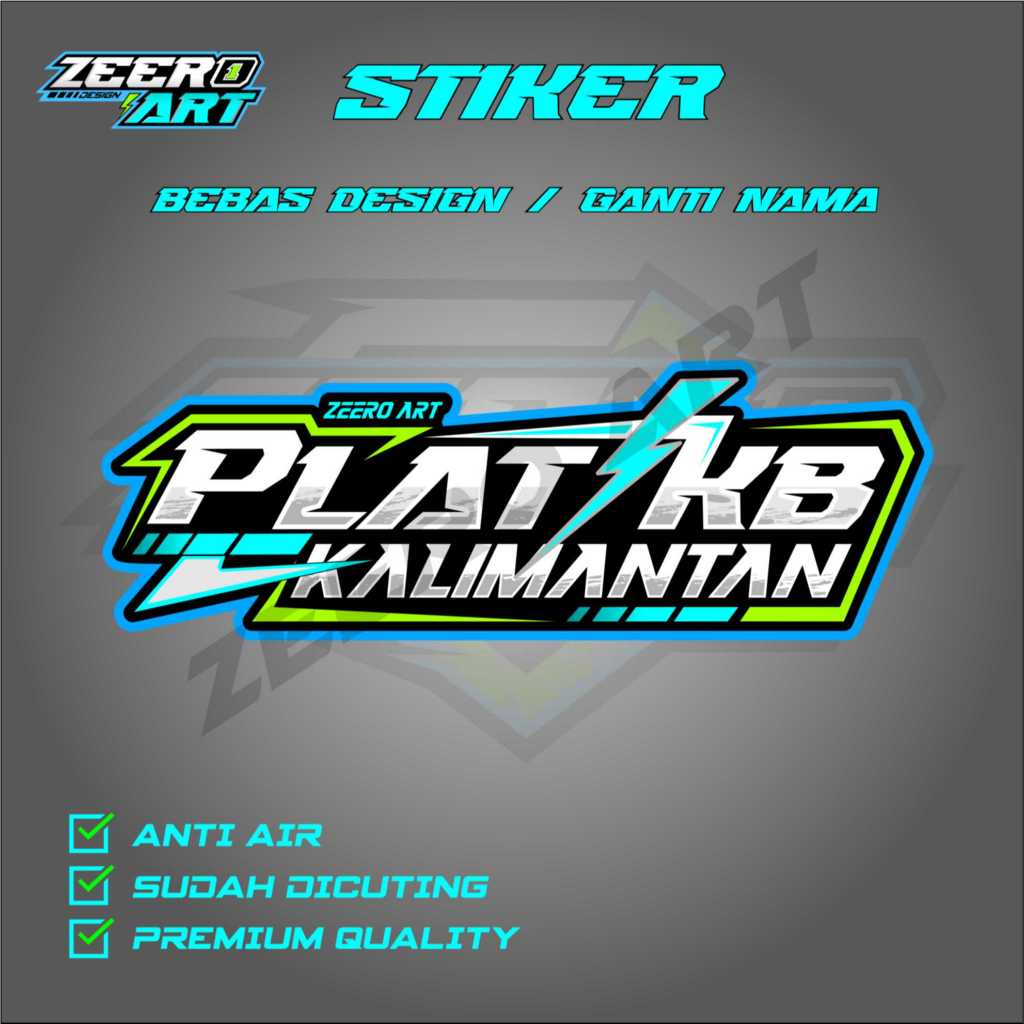 Jual STIKER RACING VIRAL PLAT KB KALIMANTAN / SETIKER / STICKER ...