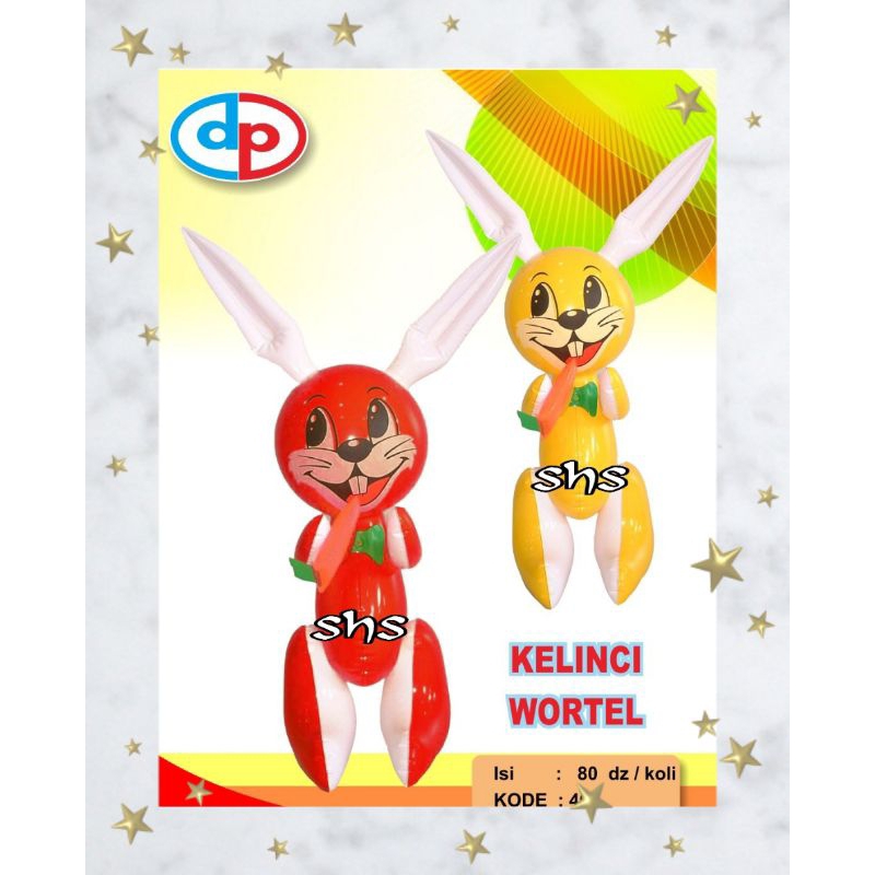 Jual TIUPAN BONEKA KELINCI WORTEL CAMPUR WARNA 1 LUSIN (12 PIECES ...
