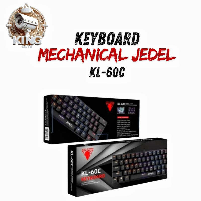 Jual Keyboard gaming TKL Jedel KL-60C | Shopee Indonesia