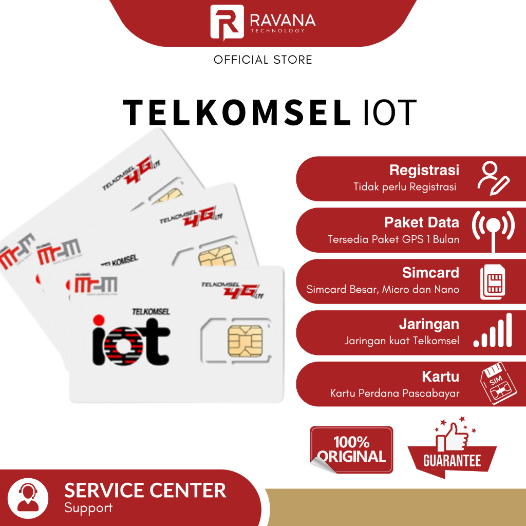 Jual SimCard Kartu Telkomsel IOT M2M GPS Tracker (Hanya untuk GPS ...