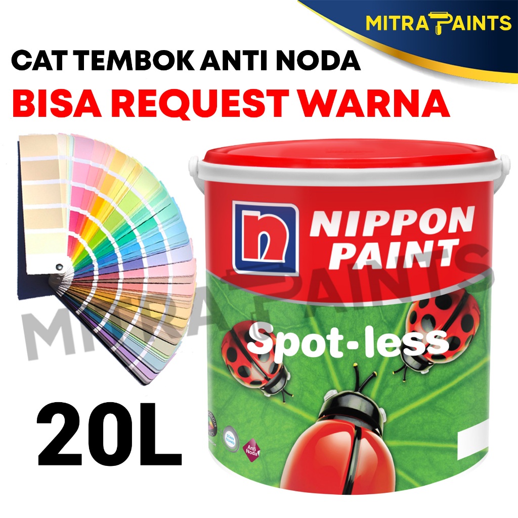 Jual CAT TEMBOK SPOTLESS ANTI NODA 20 LITER PAIL / NIPPON PAINT BISA ...