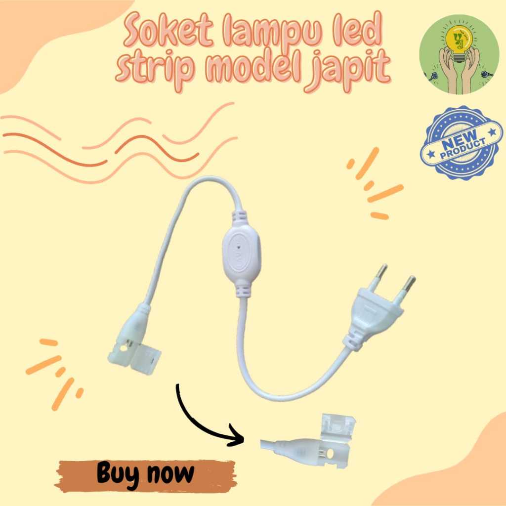 Jual SOKET LAMPU LED STRIP MODEL JAPIT | Shopee Indonesia