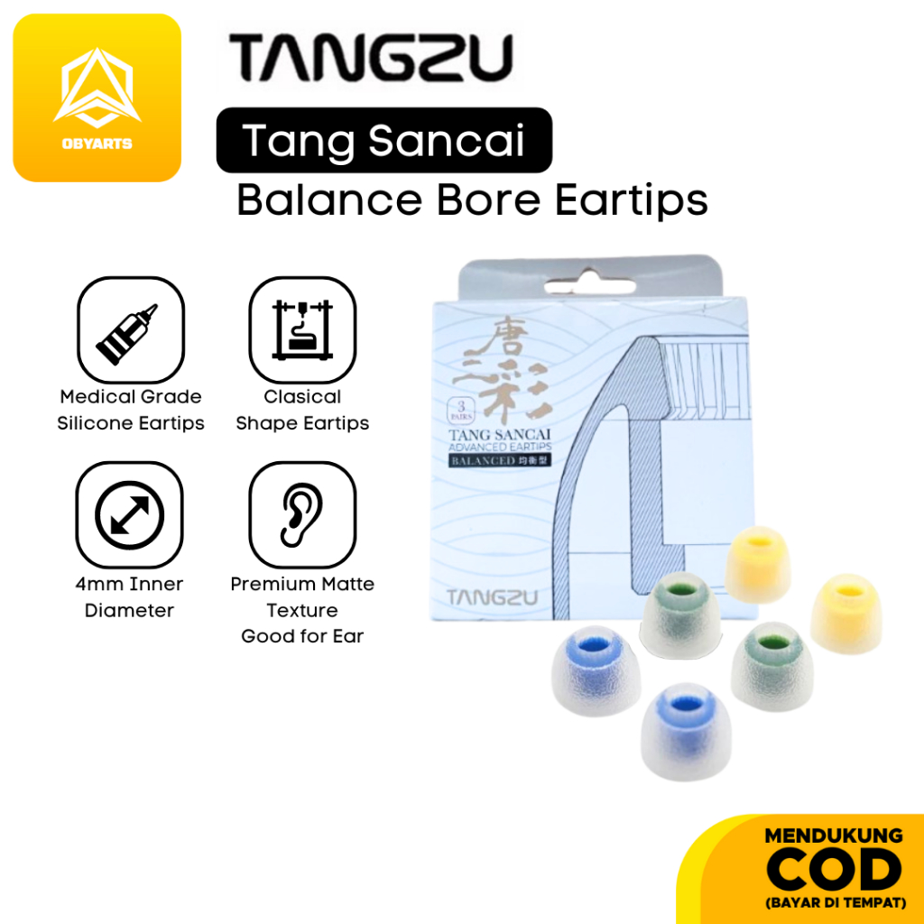 Jual Tangzu Tang Sancai Eartips Replacement for In Ear Monitor Earphone ...