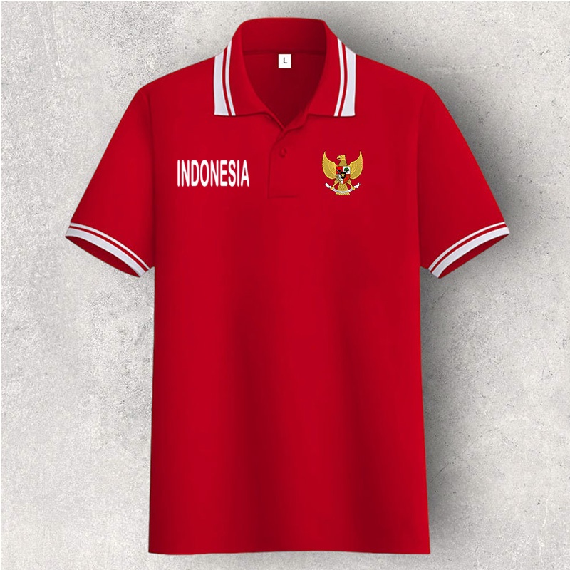 Jual Kaos Indonesia / Kaos Polo List II Garuda Indonesia / Kaos Pria ...