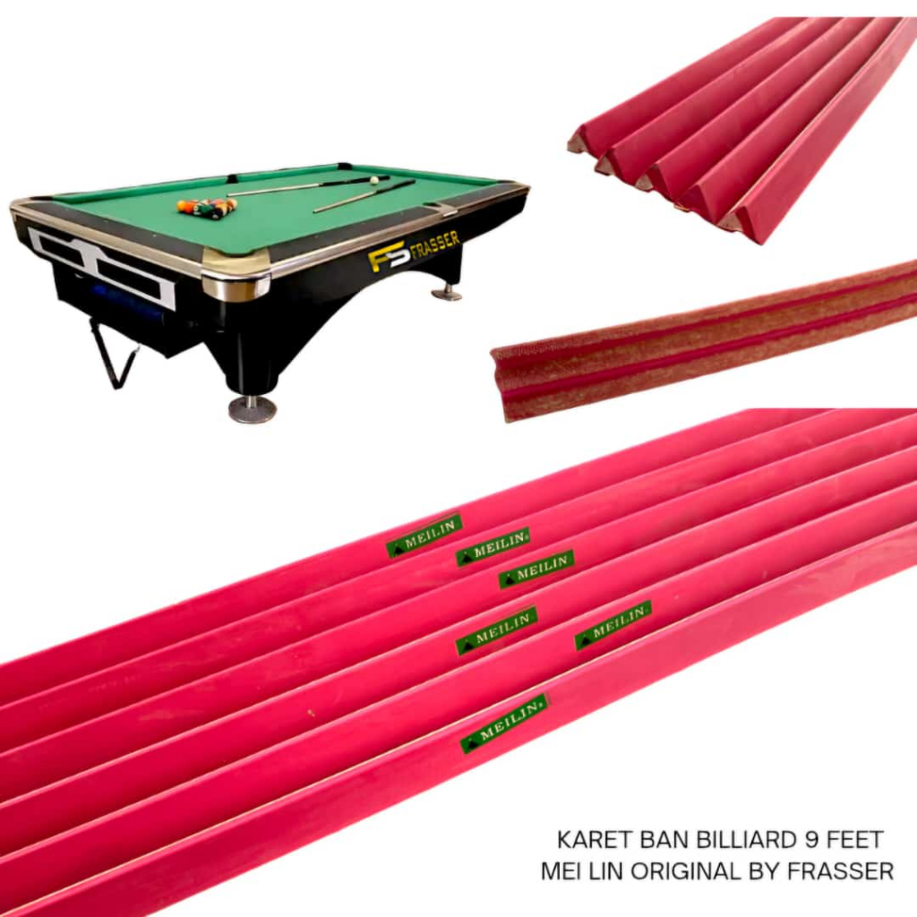 Jual Meilin Karet Ban Meja Billiard 9 Feet K 55 / 1 Set isi 6 Pcs ...