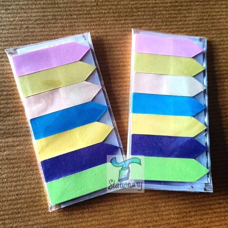 Jual Post It / Sticky Note / Flag Note / Flag Label Arrow Pastel Color ...