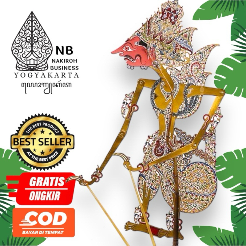 Jual Wayang Kulit Kidangan Super Halus - Wayang Tokoh Basudewa 30cm ...