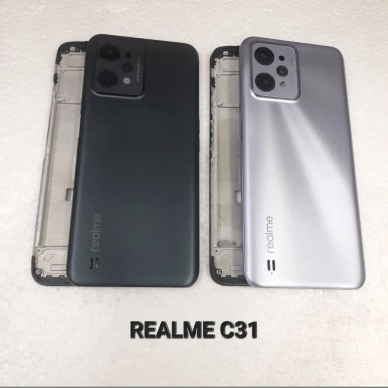 Jual Kesing Housing Casing Full Set REALME C31 RMX3501 BackDoor Tutup ...