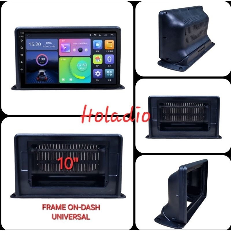 Jual FRAME HEAD UNIT ANDROID 10 INCH ON DASH UNIVERSAL | Shopee Indonesia