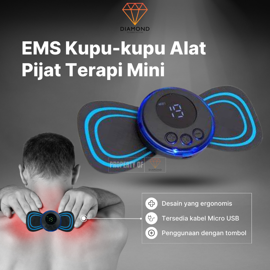 Jual EMS Mini Alat Pijat leher / Alat Pijat Punggung / Alat Terapi ...