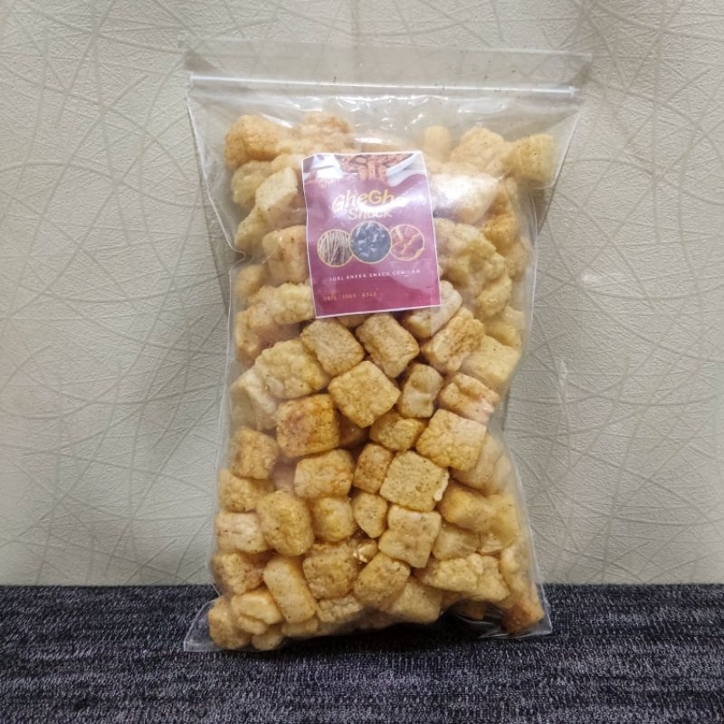 Jual KERUPUK TAHU KOTAK ORIGINAL 190 GR | SNACK CAMILAN KERIPIK ECERAN ...