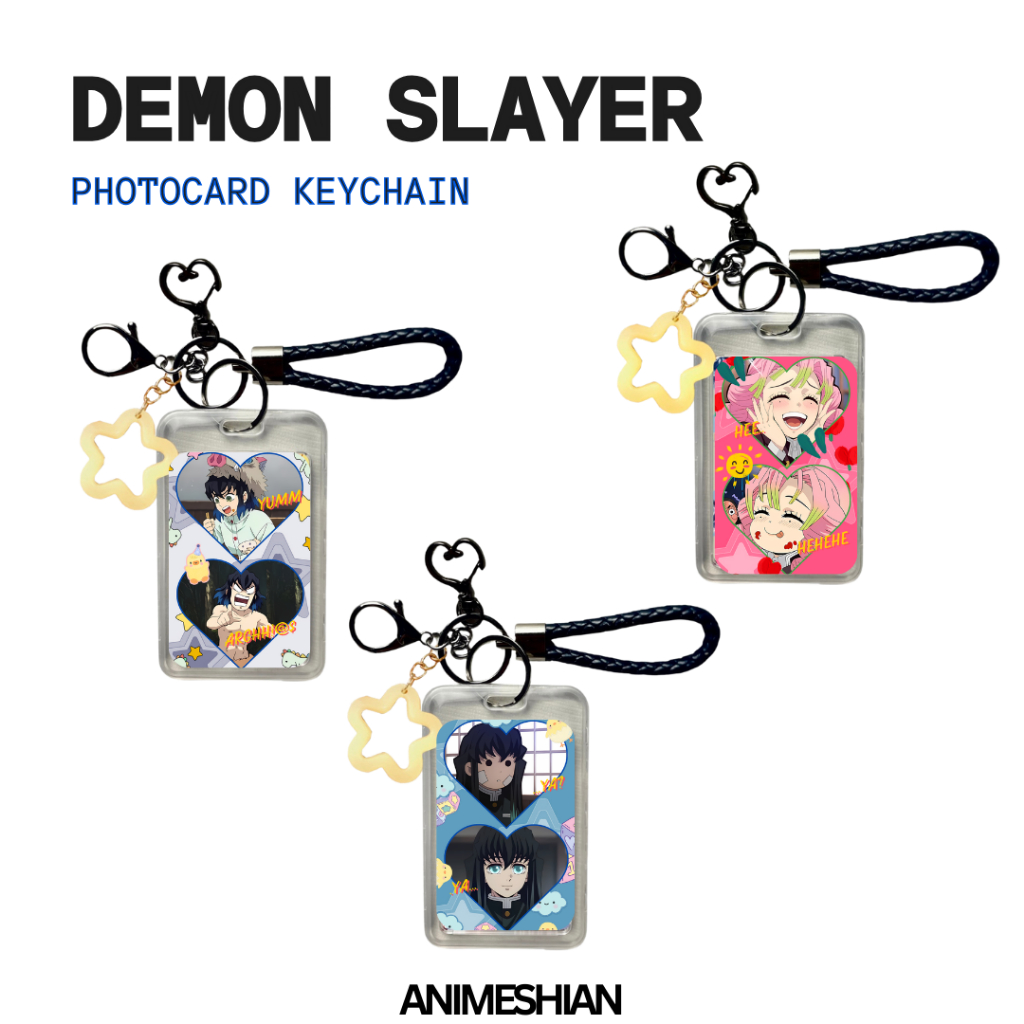 Jual Photocard Keychain Demon Slayer - Animeshian - Gantungan Kunci ...