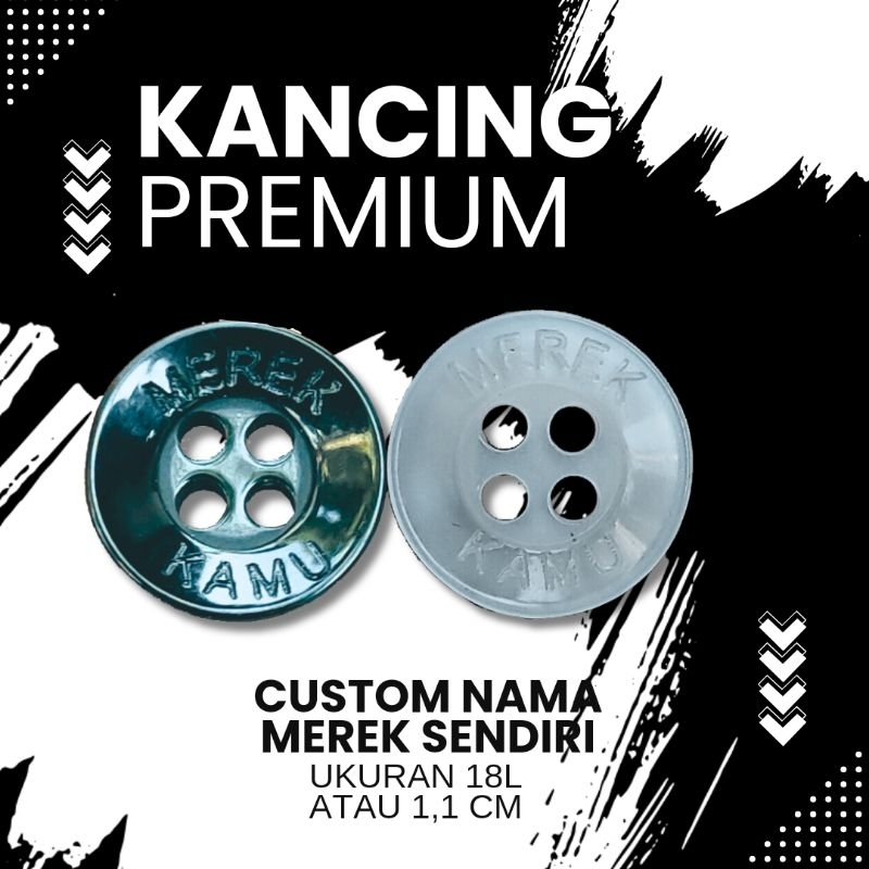 Jual Kancing Premium Motif Import Baju Kemeja Seragam 18L Atau 1,1cm ...