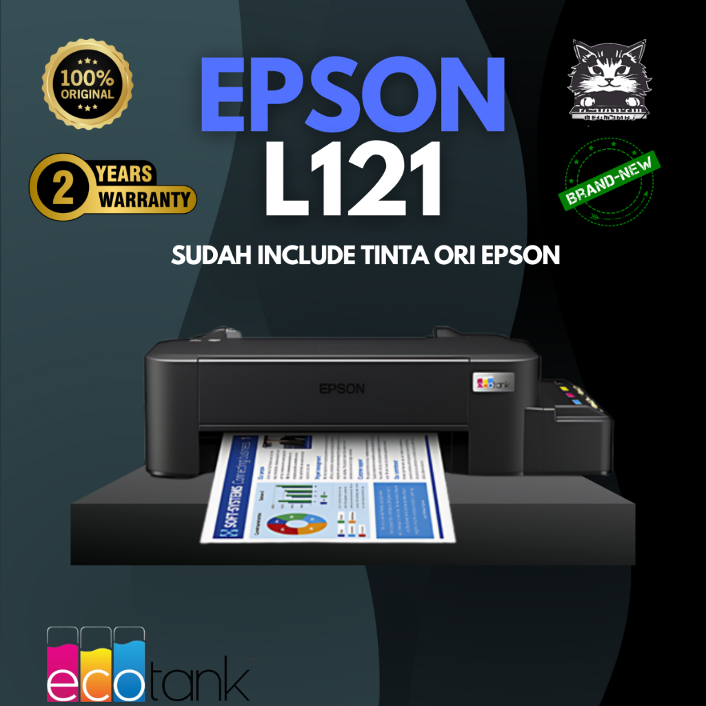 Jual PRINTER EPSON L121 INK TANK INCLUDE ORIGINAL TINTA EPSON | Shopee ...