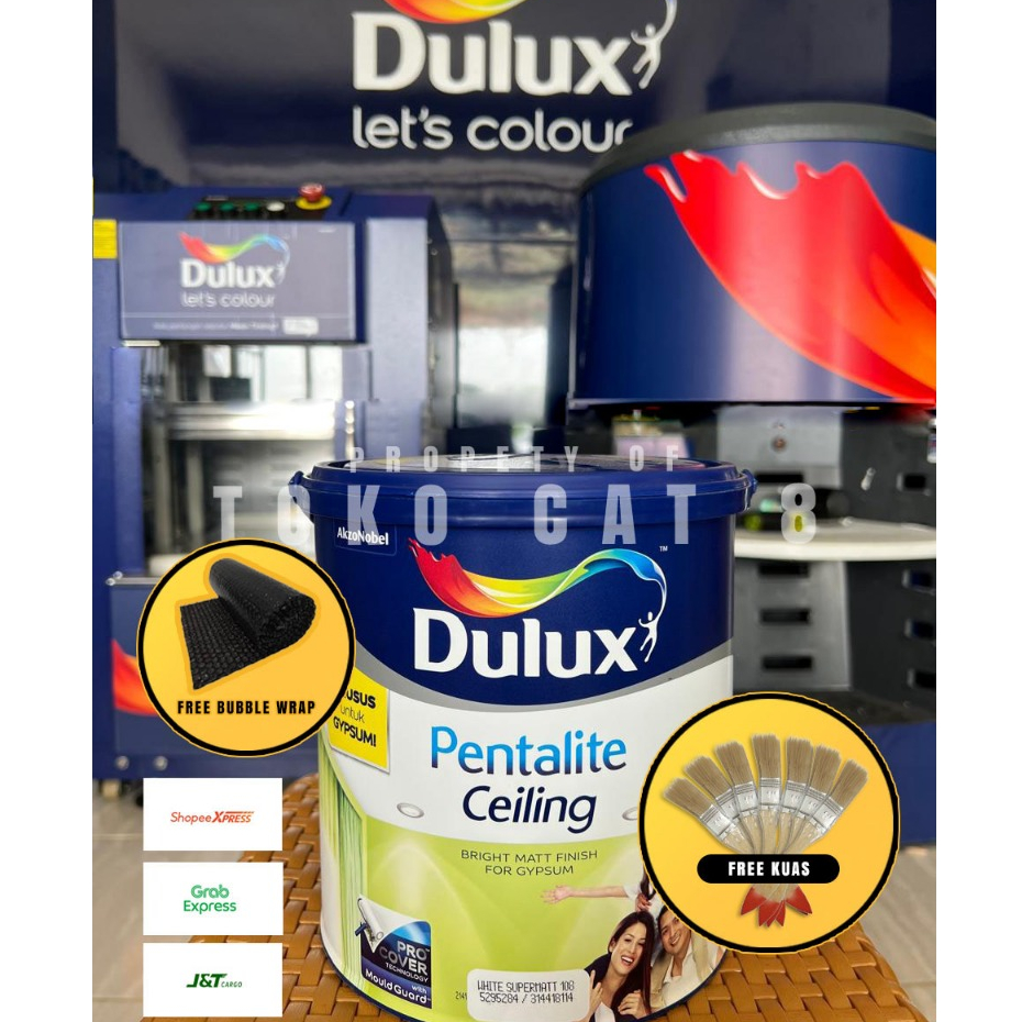 Jual DULUX PENTALITE CEILING KHUSUS GYPSUM 5 KG | Shopee Indonesia