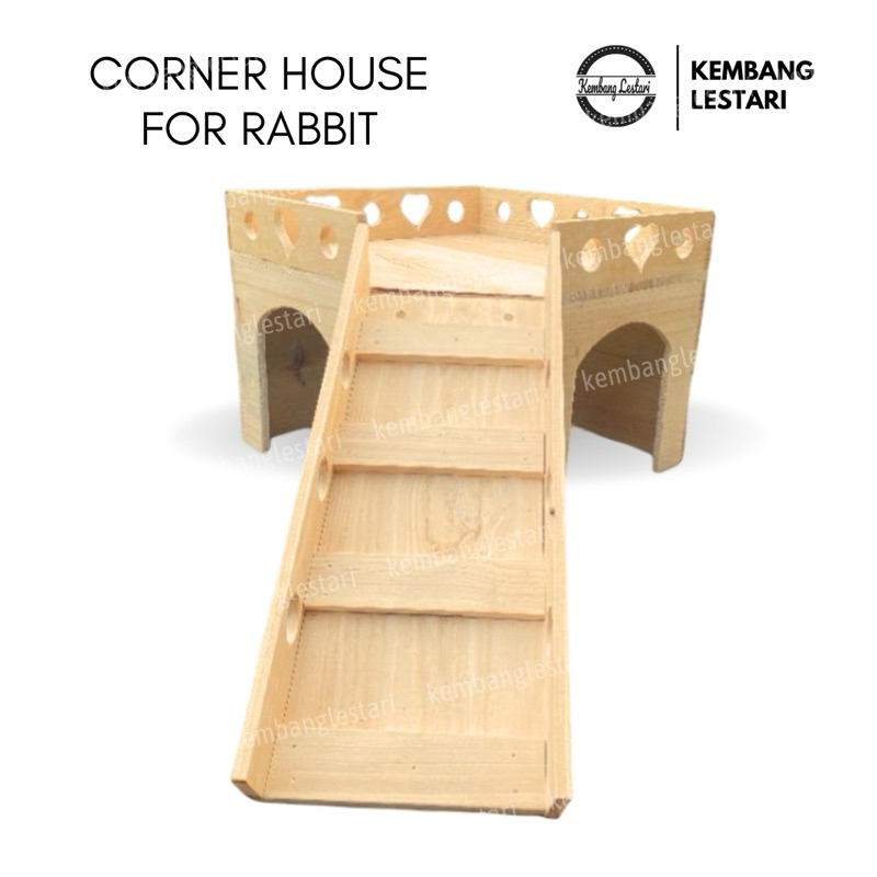 Jual Binky Hour Rabbit Corner House | Rumah Kelinci Hideout kayu Jati ...