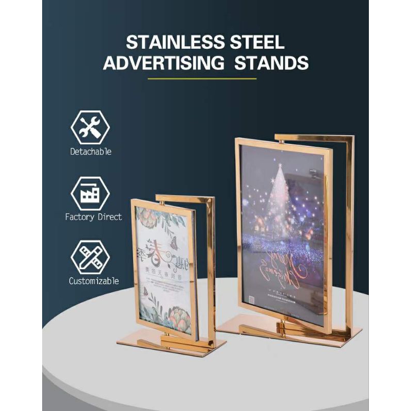Jual ALIGO TEMPAT BROSUR UNTUK MEJA FRAME A4 / SIGN HOLDER POSTER MEJA ...