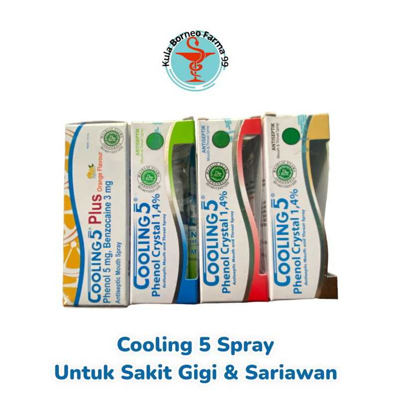 Jual Cooling 5 Plus Spray 15 ml - Obat Semprot Sakit Gigi dan Sariawan ...