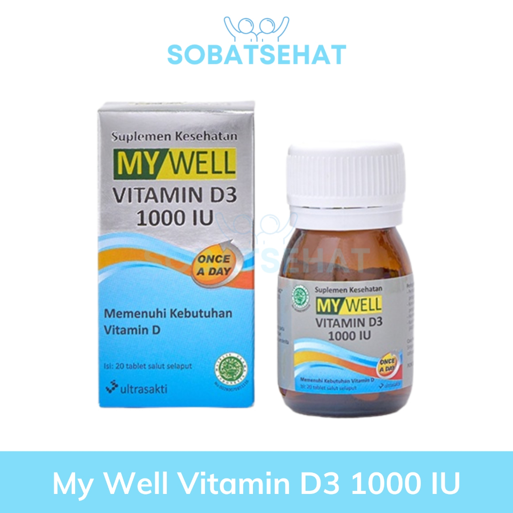 Jual My Well Vitamin D3 1000 IU - Vitamin D | Shopee Indonesia