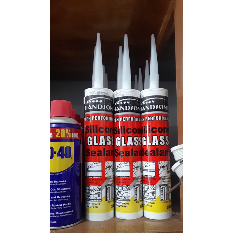 Jual Lem Silikon / Lem Sealant / Silicon Sealant Merk Handsome | Shopee ...
