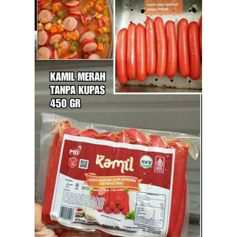 Jual sosis sapi merah Kamil 450gr/Kamil sosis sapi merah serbaguna ...