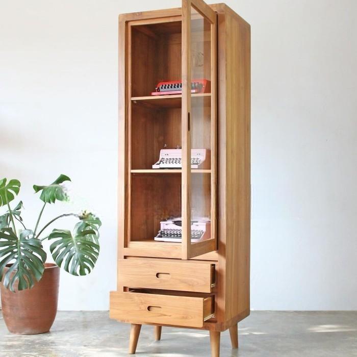 Jual Lemari Hias Minimalis, Lemari Display Kaca, Almari Buku, Rak Buku ...