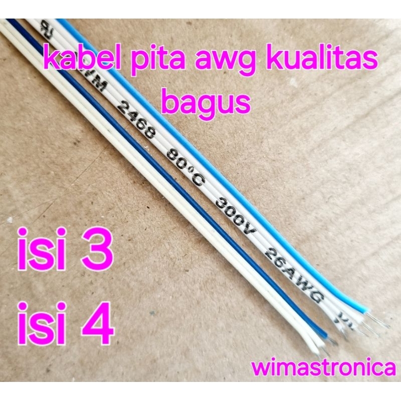 Jual kabel pita flat awg original Hitachi isi 3pin isi 4pin serabut ...