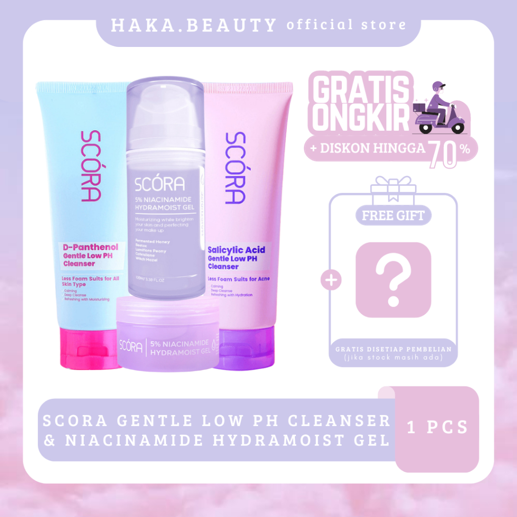 Jual SCORA 5% Niacinamide Hydramoist Mois Moisturizer Gel Pelembab ...